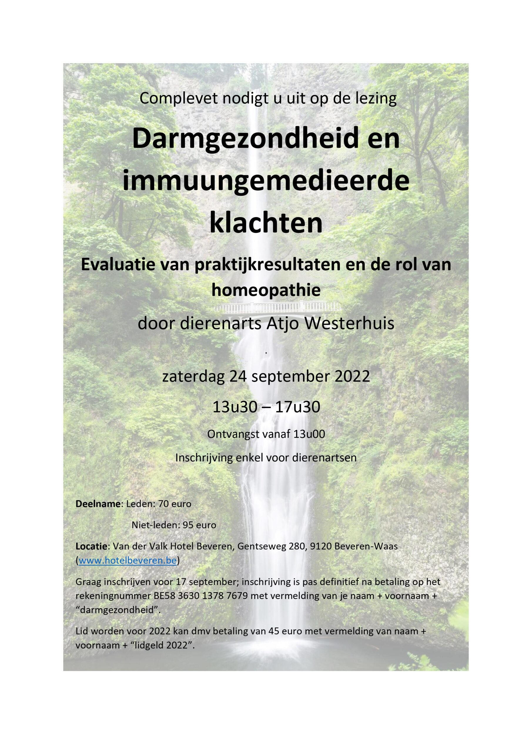 24 SEPTEMBER 2022 COMPLEVET BIJSCHOLING : Darmgezondheid en ...